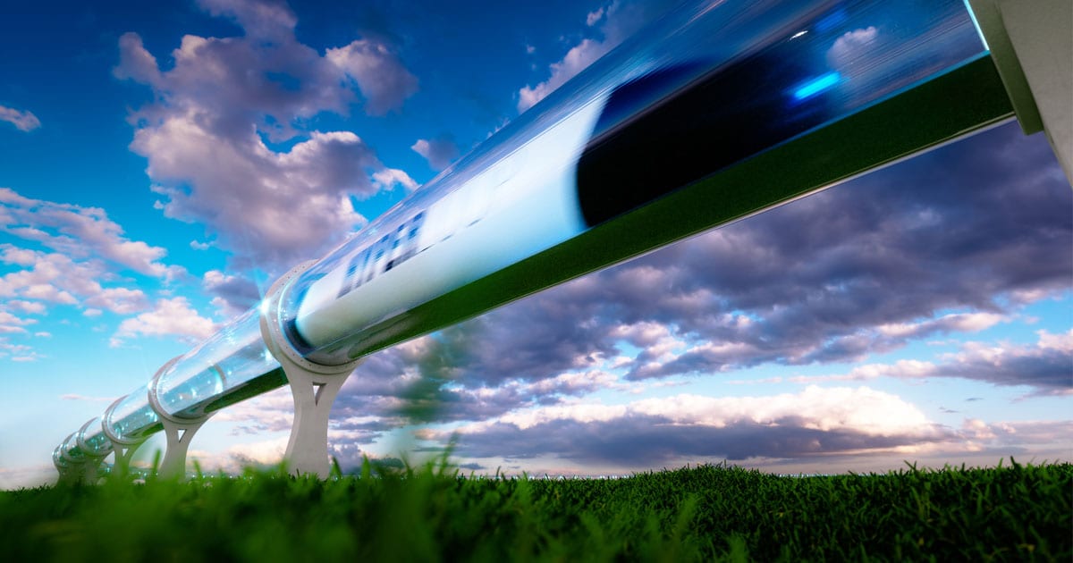 Shooting pods at speeds of more than 1,000 kilometers per hour ...